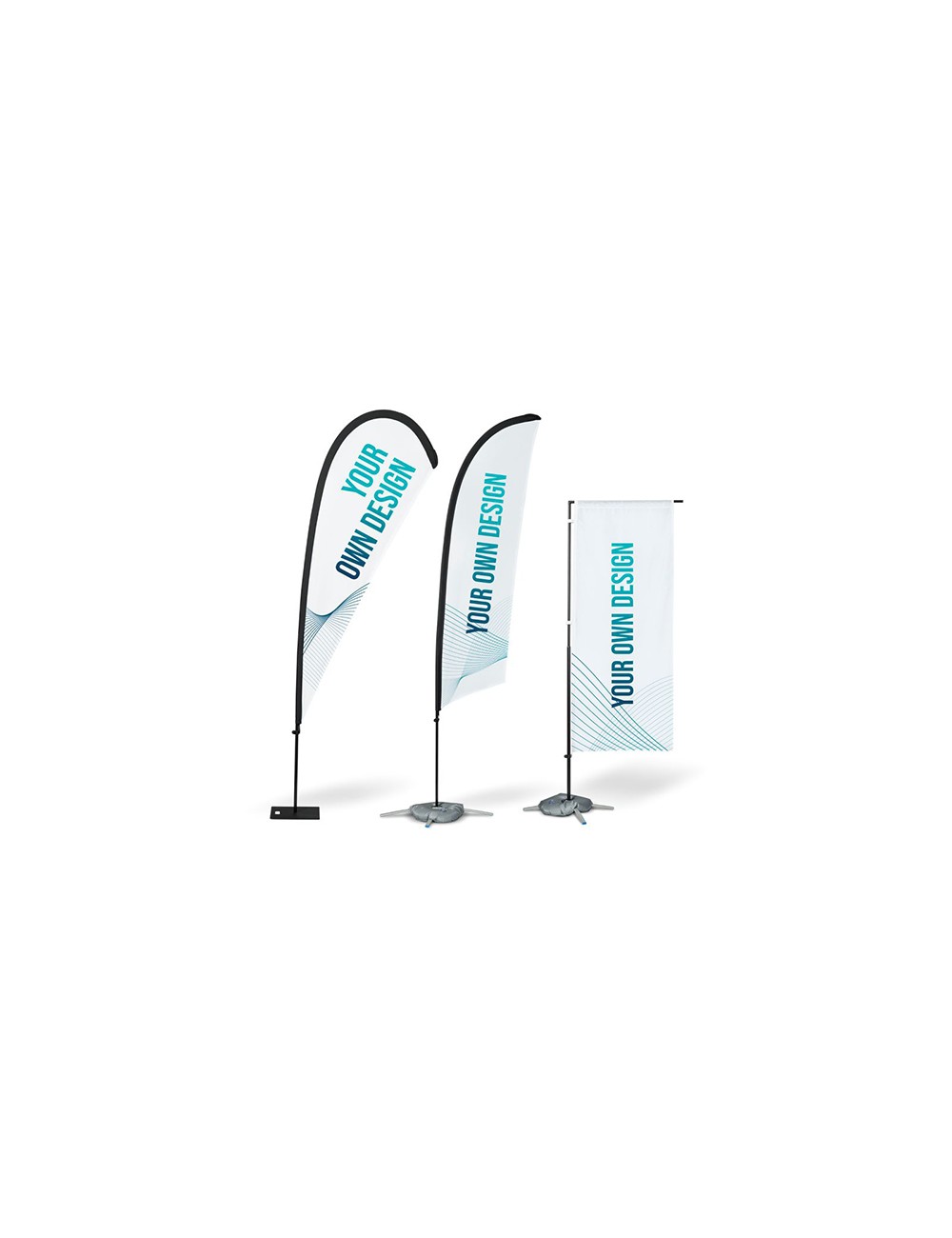 Drapeau voile publicitaire personnalisé – Impression pas cher ...