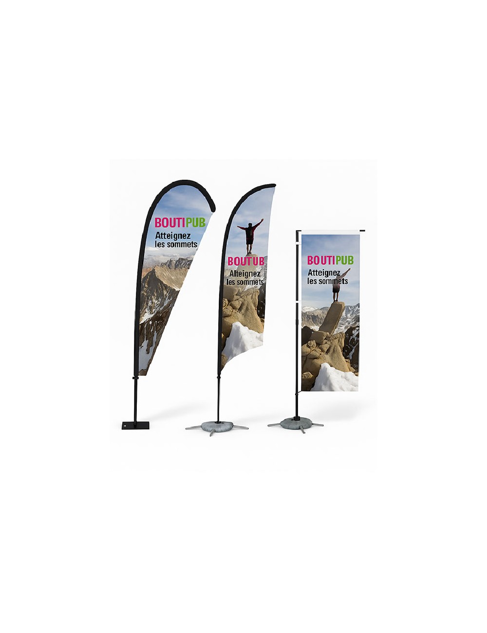 Drapeau voile publicitaire personnalisé – Impression pas cher ...